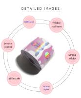 China Nail Form Fangxia Designs 500pcs/roll Full Cover Plastic 3D Reusable Long Paper Extension for sale