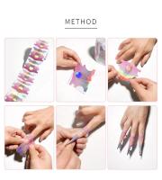 China Nail Form Fangxia Designs 500pcs/roll Full Cover Plastic 3D Reusable Long Paper Extension for sale