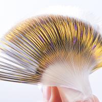 China Hot Selling Nail Stickers Adhesive Backing 1mm Gold Striping Tape Line Nail Stickers for sale