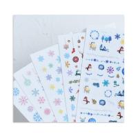 China Wholesale Custom High Quality Non Toxic Waterproof Christmas Nail Stickers Nail Art Decor Sliders Manicure Stickers For Nails for sale