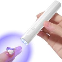 China Whole Sale Mini Hand Held UV LED Lamp Nail Gel Polish Fast Curing Dry Nail Lamp for sale
