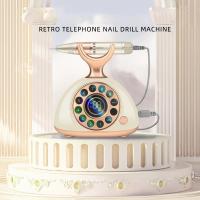 China Professional Retro Nail Drill Electric Portable Telephone Nail Drill Machine for Nail Polish for sale