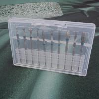 China 10Pcs/set Stainless Steel Diamond Nail Drill Bit Set Sanding Bands Portable Electric Nail Drill Machine Set With Bits for sale