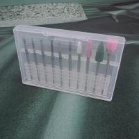 China 10Pcs/set Stainless Steel Diamond Nail Drill Bit Set Sanding Bands Portable Electric Nail Drill Machine Set With Bits for sale