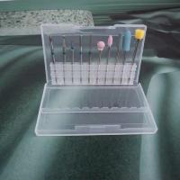 China 10Pcs/set Stainless Steel Diamond Nail Drill Bit Set Sanding Bands Portable Electric Nail Drill Machine Set With Bits for sale
