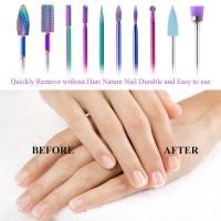 China Factory Custom 10Pcs/set Diamond Nail Drill Bit Set 3/32
