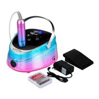 China 2022 New 35000 RPM Gradient Color Nail Polishing Machine Battery Nail Drill for sale