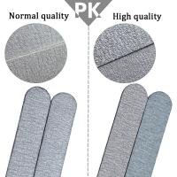 China Professional  Wooden Nail Files Double Sided Durable Sanding 80/100/180/240 Nail File Custom Logo For Nails for sale