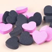 China Hot Selling Mini Nail Buffer Double Sided Heart Shape Cheap Sponge Nail File for sale