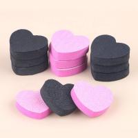 China Hot Selling Mini Nail Buffer Double Sided Heart Shape Cheap Sponge Nail File for sale