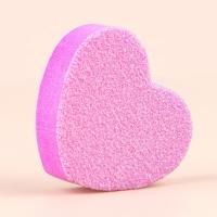 China Hot Selling Mini Nail Buffer Double Sided Heart Shape Cheap Sponge Nail File for sale
