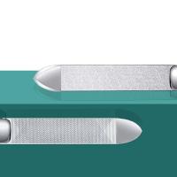 China New Design Hotsell Metal Nail File 180 240 Custom Logo Durable Stainless Steel Nail File For Daily Trim Nail for sale