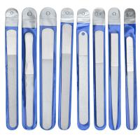 China Professional Supplier Private Label Custom Logo Low MOQ Steel 80 100 150 180 240 Grit Nail File With Logo for sale