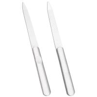 China Wholesale New Arrival Design Reusable Stainless Steel Nail File Custom Logo 80 80 Metal Nail File for sale