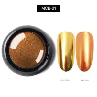 China Factory Price 12 Colors Chrome Pigment Nail Art Powder Mirror Effect Color Shifting Mirror Powder For Nails for sale