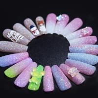 China Wholesale Colorful Diamond Shinny Dust Powder Sugar Nail Candy Sweet Nail Art Pigment Glitter Rainbow Powder Nail for sale