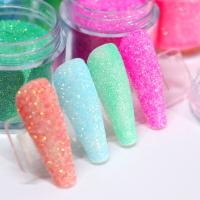 China Factory Sugar Nail powder Candy Sweet Nail Art Pigment Glitter Colorful Rainbow Diamond Dust Powder For Nail for sale