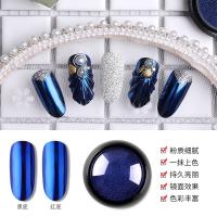 China Wholesale Factory Chrome Manicure Nail Art Decorations Magic Effect Holographic Glitter Dust Layer Mirror Powder for sale