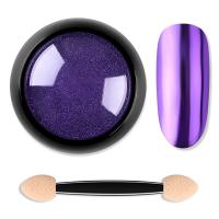 China Wholesale Factory Chrome Manicure Nail Art Decorations Magic Effect Holographic Glitter Dust Layer Mirror Powder for sale