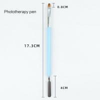 China Factory Direct Sales 5 Colors Nail Pen 2 In 1 Painting Brush Gel Nail Art Brush for sale