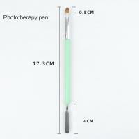 China Factory Direct Sales 5 Colors Nail Pen 2 In 1 Painting Brush Gel Nail Art Brush for sale