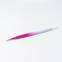 China Superior Quality Gradual Change Plastic Handle And Silicone Metal Hair Nail Art Brush for sale