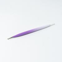 China Superior Quality Gradual Change Plastic Handle And Silicone Metal Hair Nail Art Brush for sale