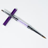 China Acrylic Diamond Handle and Nylon Hair Two-side Nail Art Brush Shipment to Worldwide for sale