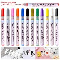 China 12 Colors Nail Graffiti Pen Fashionable Style for Easy and Smooth Nail Art Application for sale
