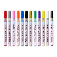 China 12 Colors Nail Graffiti Pen Fashionable Style for Easy and Smooth Nail Art Application for sale