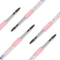 China Private Label Nail Brush 100% Pure Kolinsky #8 Brush Kolinsky Brush for Acrylic Nails for sale