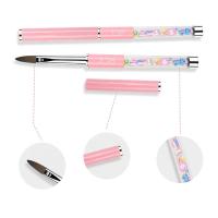 China Private Label Nail Brush 100% Pure Kolinsky #8 Brush Kolinsky Brush for Acrylic Nails for sale