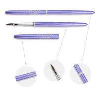 China Wholesale Custom Logo #2 100% Soft Pure Kolinsky Brush for Acrylic Nails for sale
