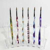 China 2023 Wholesale Custom Logo High Quality 100% Pure Kolinsky Acrylic Nail Brushes for sale