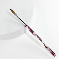 China 2023 Wholesale Custom Logo High Quality 100% Pure Kolinsky Acrylic Nail Brushes for sale