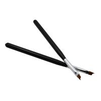 China Customized Synthetic Nylon Matte Black Wood Handle Art Nail Pen Painting UV Gel Painting Nail Brush for sale