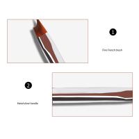 China Customized Synthetic Nylon Matte Black Wood Handle Art Nail Pen Painting UV Gel Painting Nail Brush for sale
