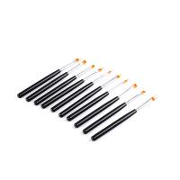 China Wholesale Nail Brush Custom Logo Nail Ombre Brush Black Wood Nail Brush for sale