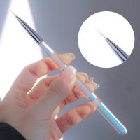 China 2022 New Arrival Professional Wholesale Private Label Nylon Nail Art Liner Pen Gel Brush for sale