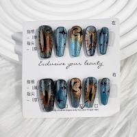 China OEM Popular Design Factory Quality Fake Gel Nails Press On 10 Tips Handmade Artificial Fingernails for sale