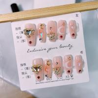 China Beauty Nail Full Cover Acrylic Press On Nails Handmade Tips Box Different Styles for sale