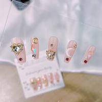 China Beauty Nail Full Cover Acrylic Press On Nails Handmade Tips Box Different Styles for sale