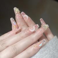 China Beauty Nail Full Cover Acrylic Press On Nails Handmade Tips Box Different Styles for sale