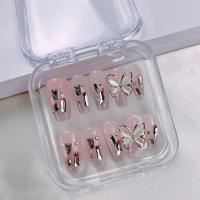 China Wholesale Nail Art Press On Nails Luxury Handmade Acrylic Nail Press On Gel Tips High Quality for sale