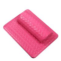 China Manicure Hand Holder Arm Rest with Waterproof Red PU Cushion and Mat Nail Art Cushion for sale