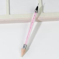 China Private Label Double Head 5pcs Nail Dotting Tools Wax Pencil Heads Rhinestone Picker Tool Wax Pens for sale