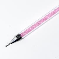 China Private Label Double Head 5pcs Nail Dotting Tools Wax Pencil Heads Rhinestone Picker Tool Wax Pens for sale