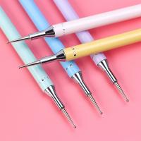 China 2020 Fangxia Dual-ended Nail Wax Dotting Tool Rhinestones Picker Pen Nail Art Dotting Pen for sale