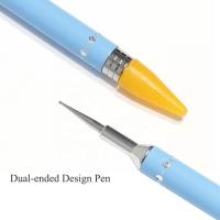 China 2020 Fangxia Dual-ended Nail Wax Dotting Tool Rhinestones Picker Pen Nail Art Dotting Pen for sale