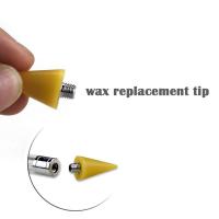 China Dual Ended Nail Rhinestones Wax Picker Pencil Beauty Dotting Tools with Metal Handle for sale